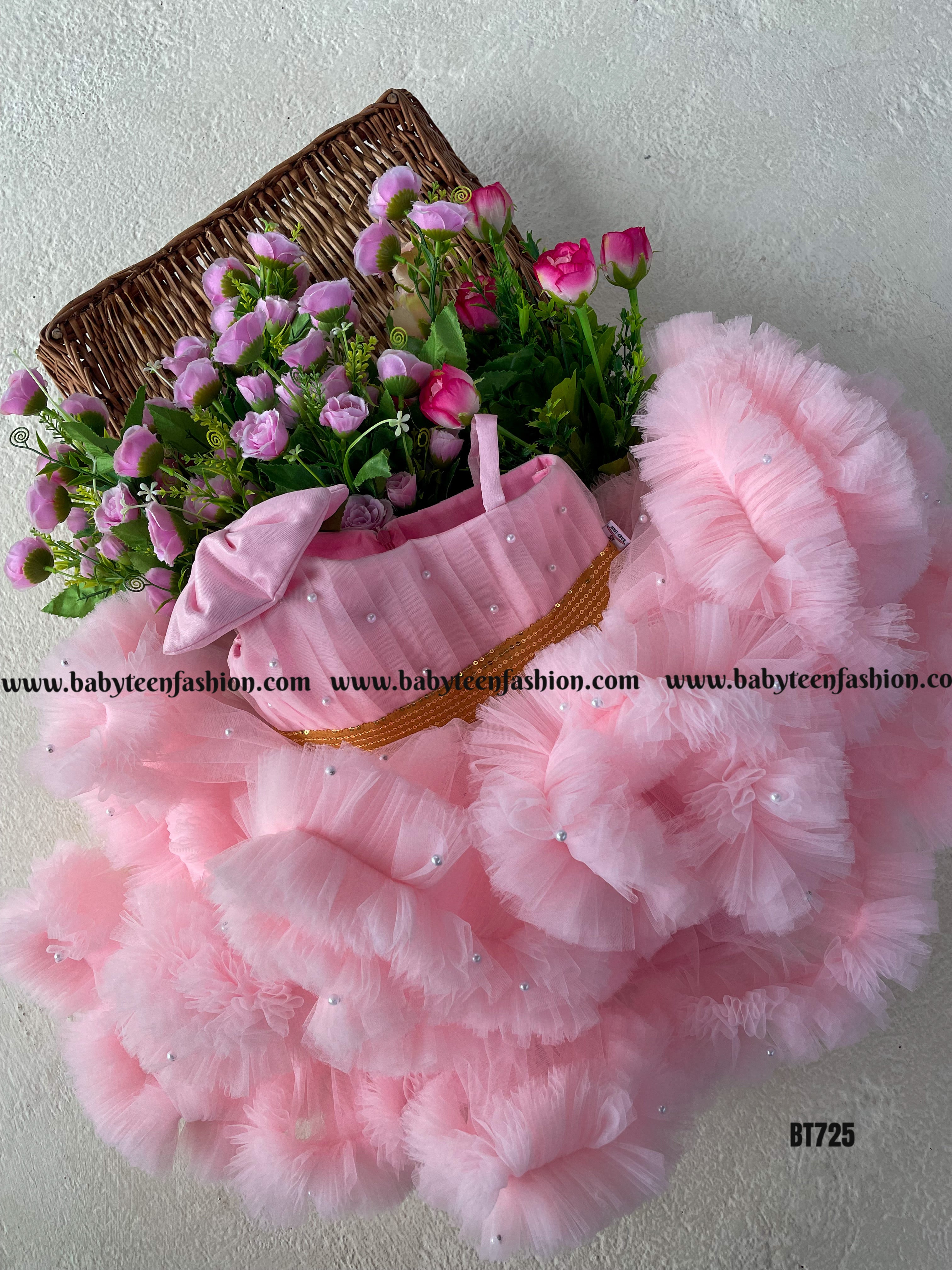 BT725 Pink Petal Princess Dress – Every Moment Bloomed to Perfection ...